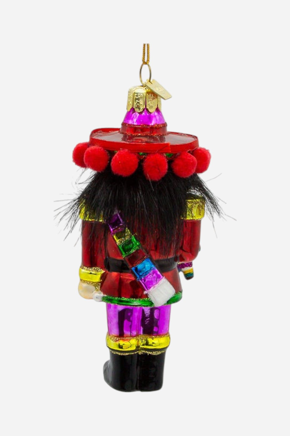 Noble Gems Glass Mexican Nutcracker Ornament – CHROME