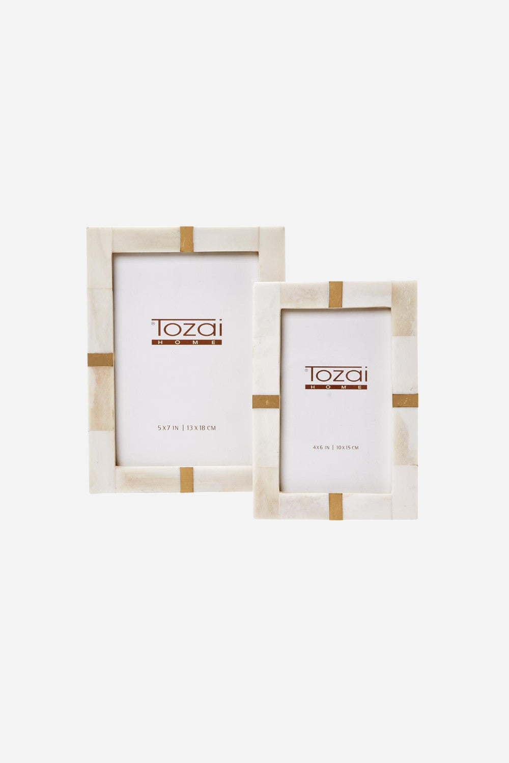 Bone and Brass Photo Frame - 5x7 – CHROME