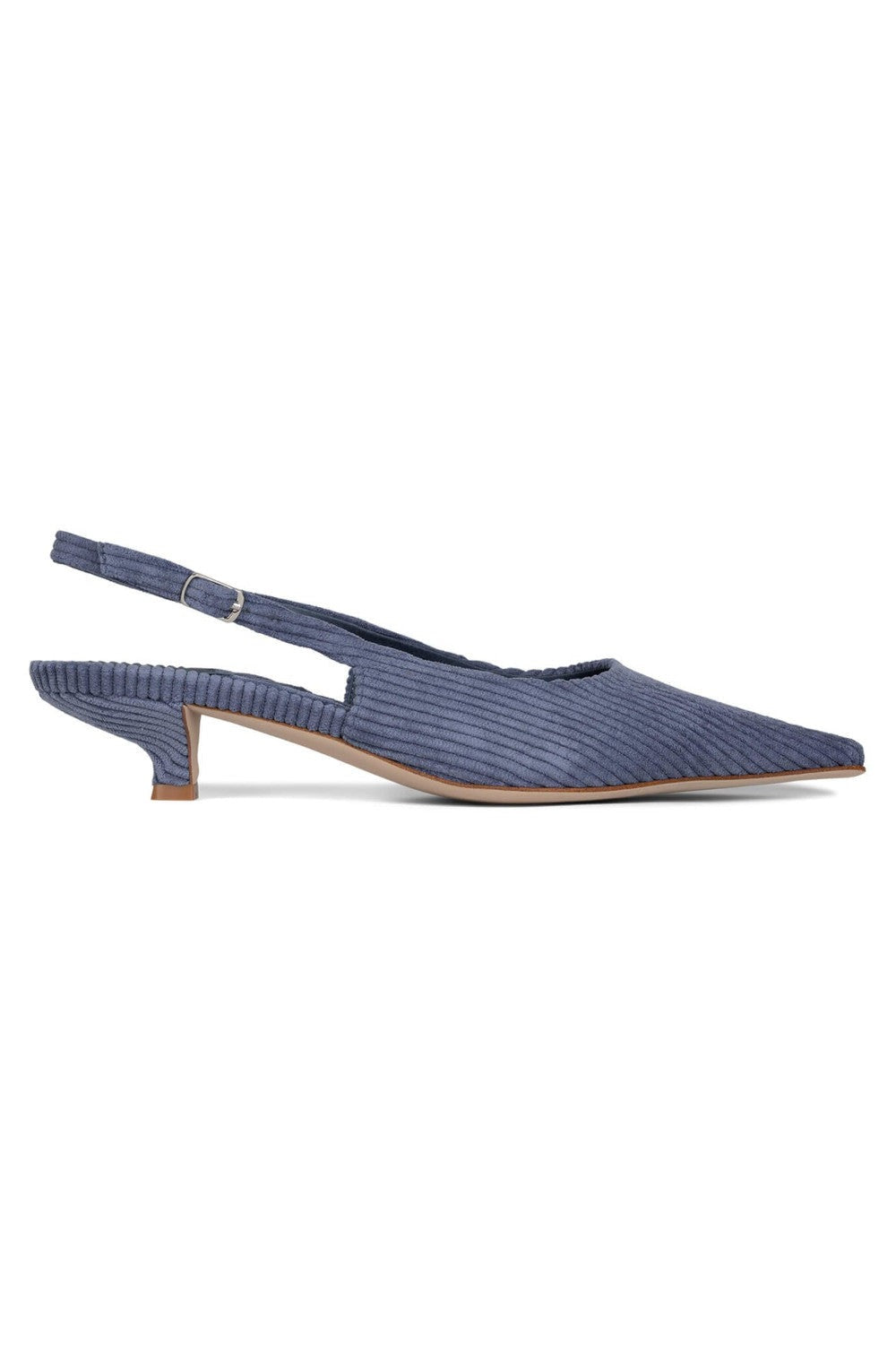 Jeffrey Campbell Alora Kitten Heel in Dusty Blue Corduroy – CHROME