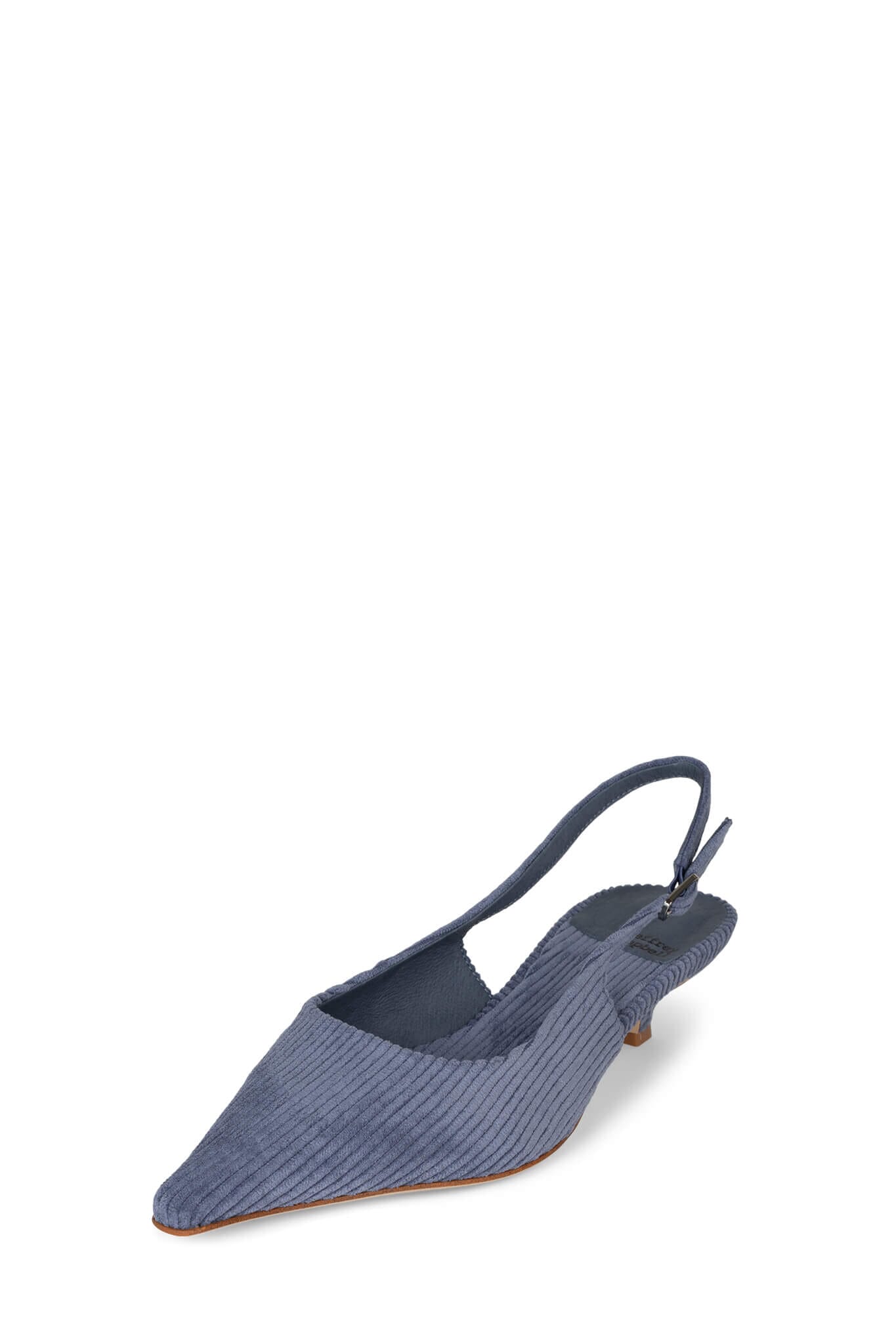 Jeffrey Campbell Alora Kitten Heel in Dusty Blue Corduroy – CHROME