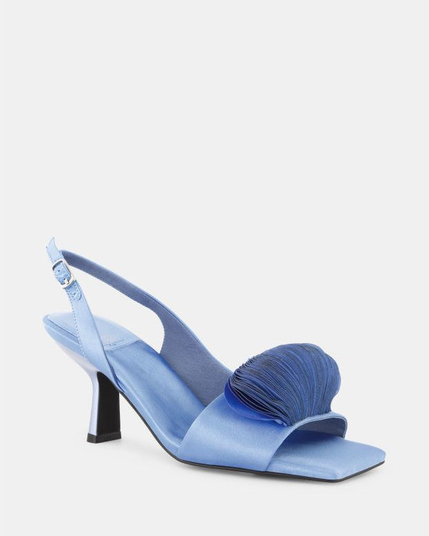 Jeffrey Campbell Duffy Heels in Blue Satin – CHROME