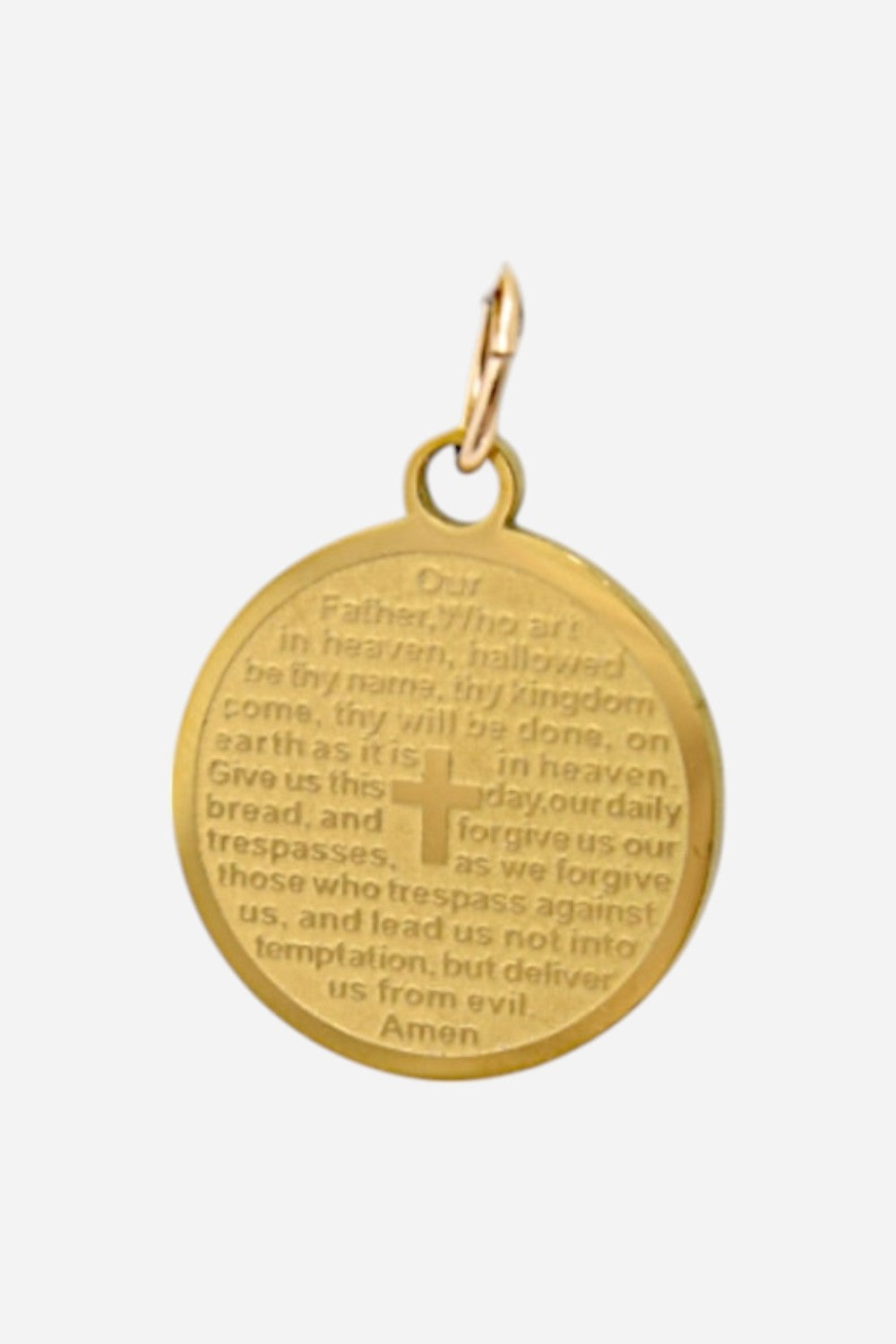 Farrah B Lords Prayer Charm Gold – CHROME