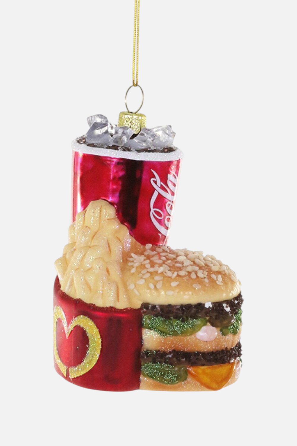 Fast Food Burger Ornament – CHROME