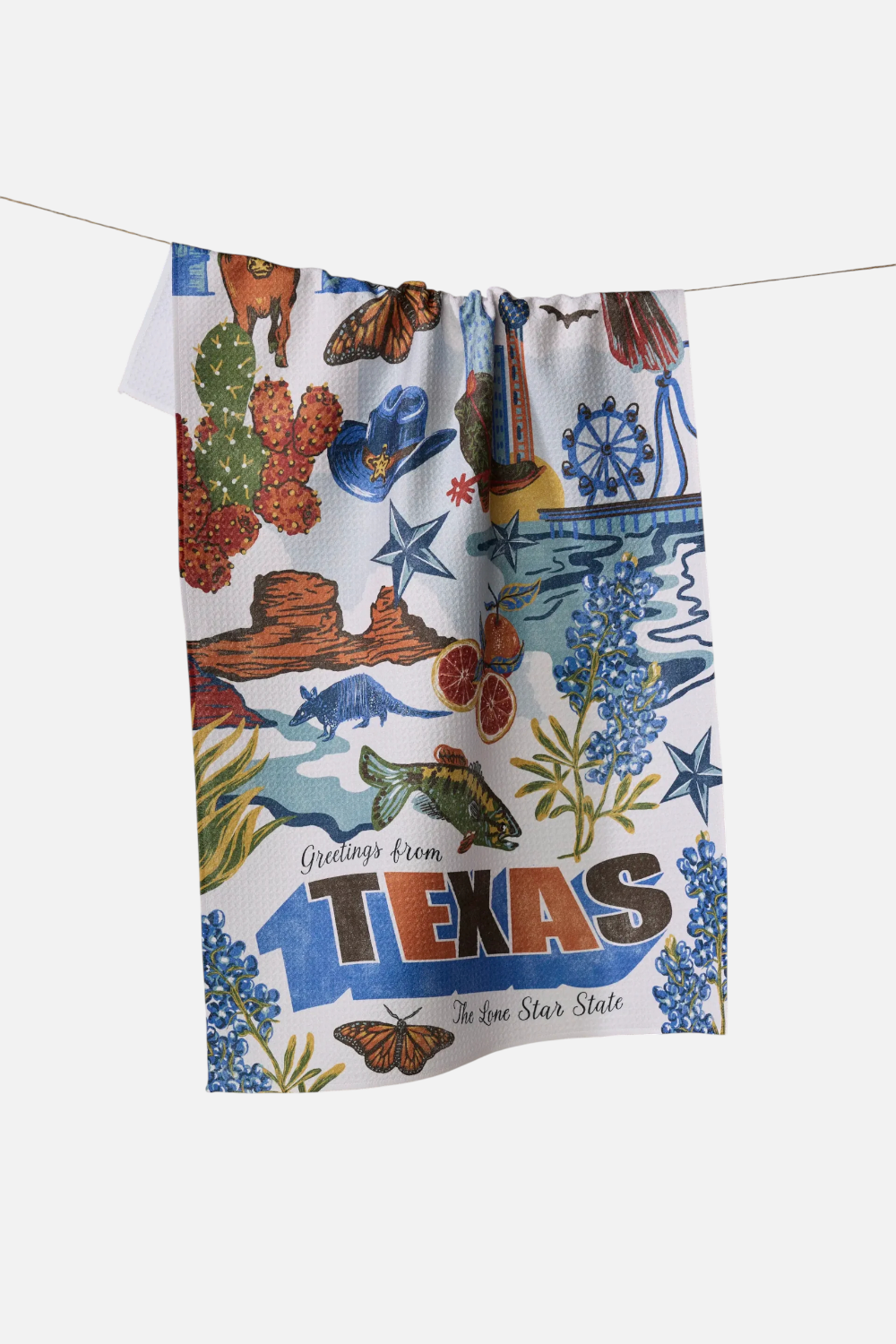 Geometry Towels Greetings From Texas – CHROME