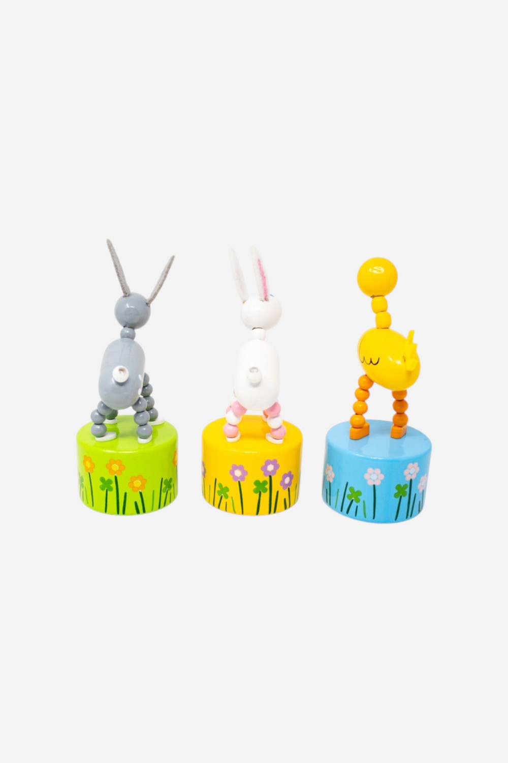 Jack Rabbit Creations Duck & Bunny Push Puppet – CHROME