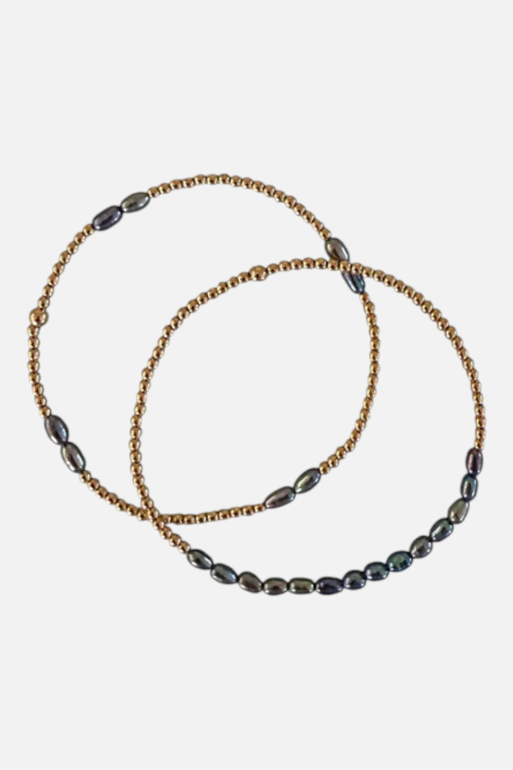Laren Lazar Ember Pearl Bracelet Stack 6.25" – CHROME