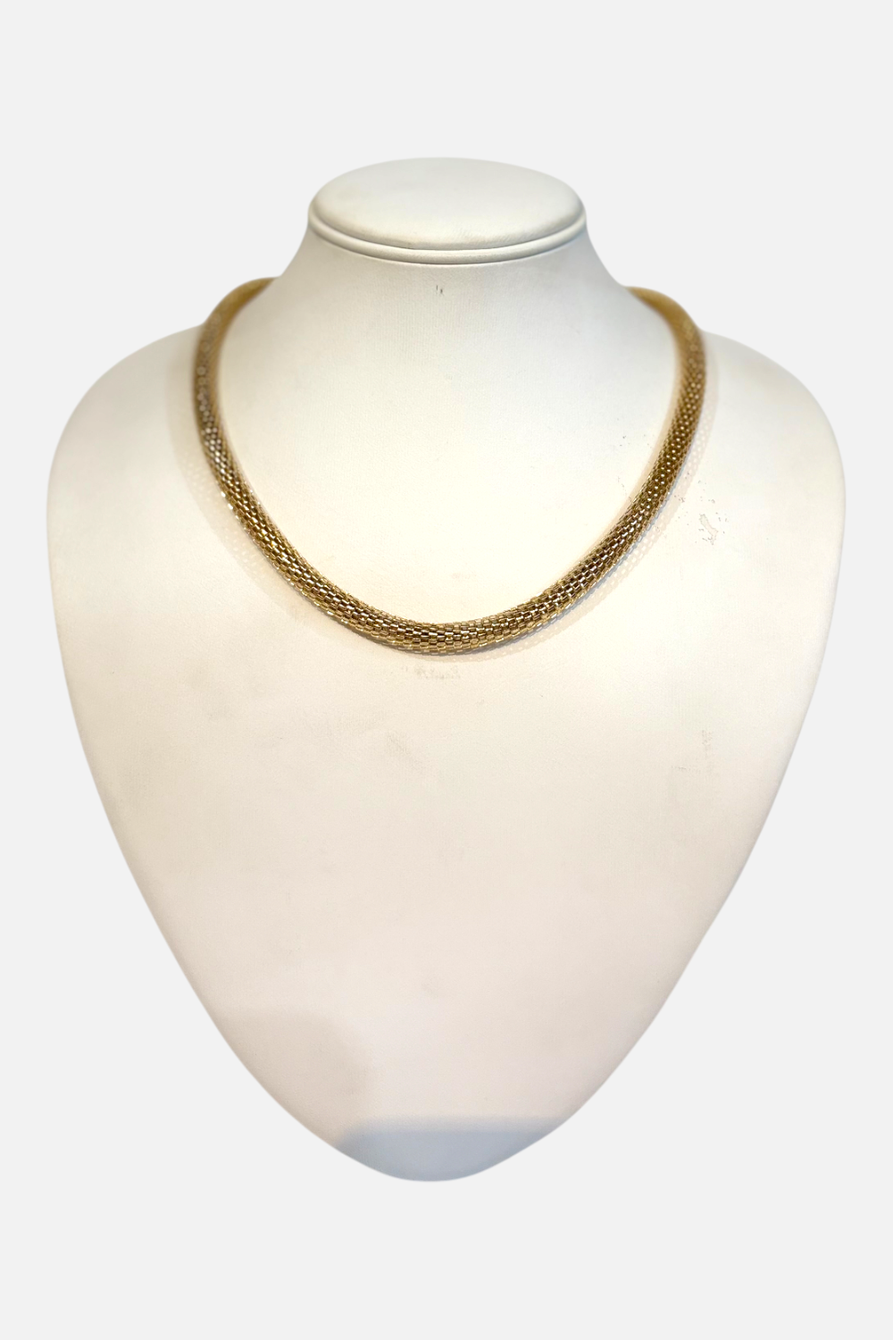 Paula Rosen Mesh Snake Gold 20" Necklace – CHROME
