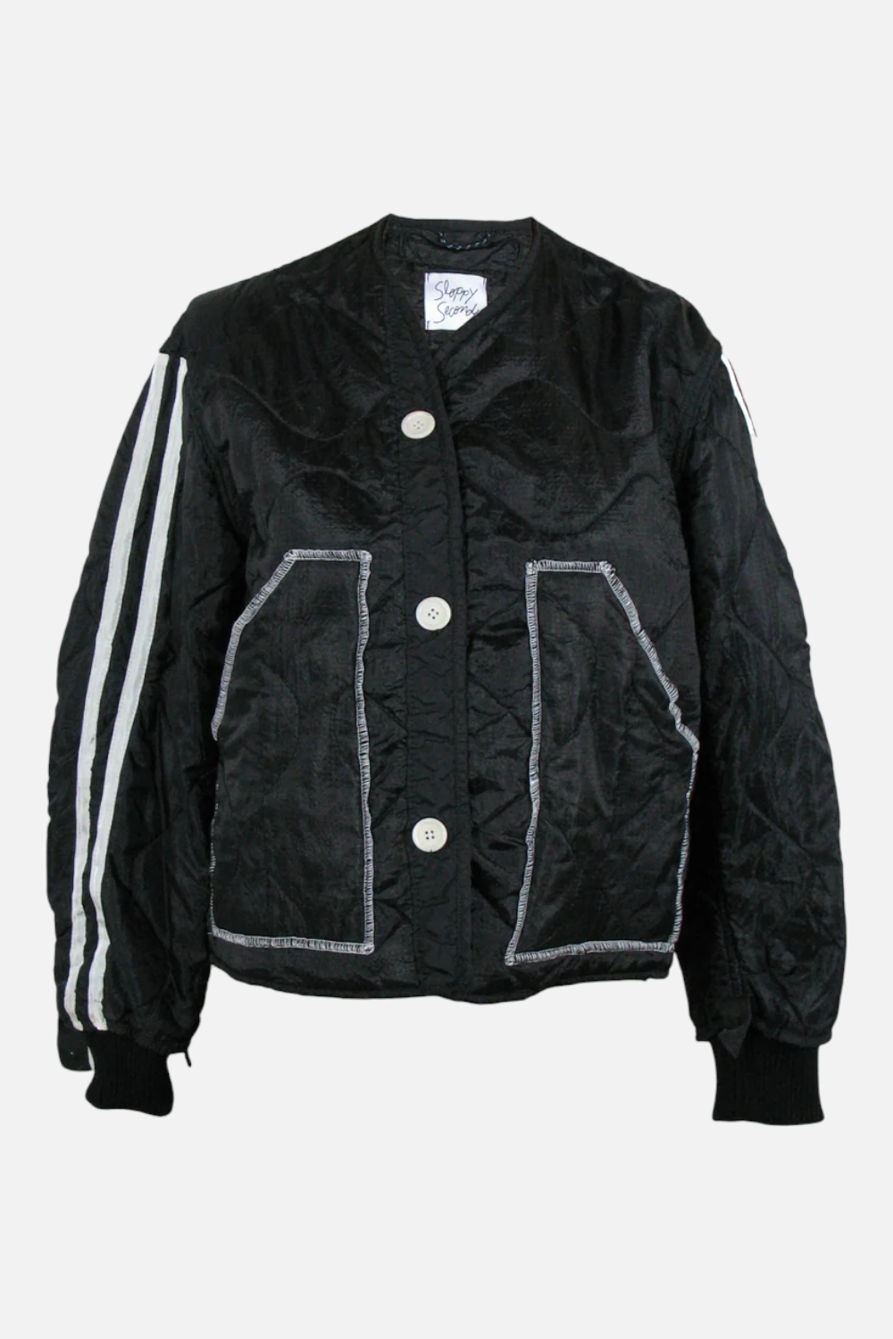 Sloppy Seconds Military Liner Track Jacket in Black – CHROME