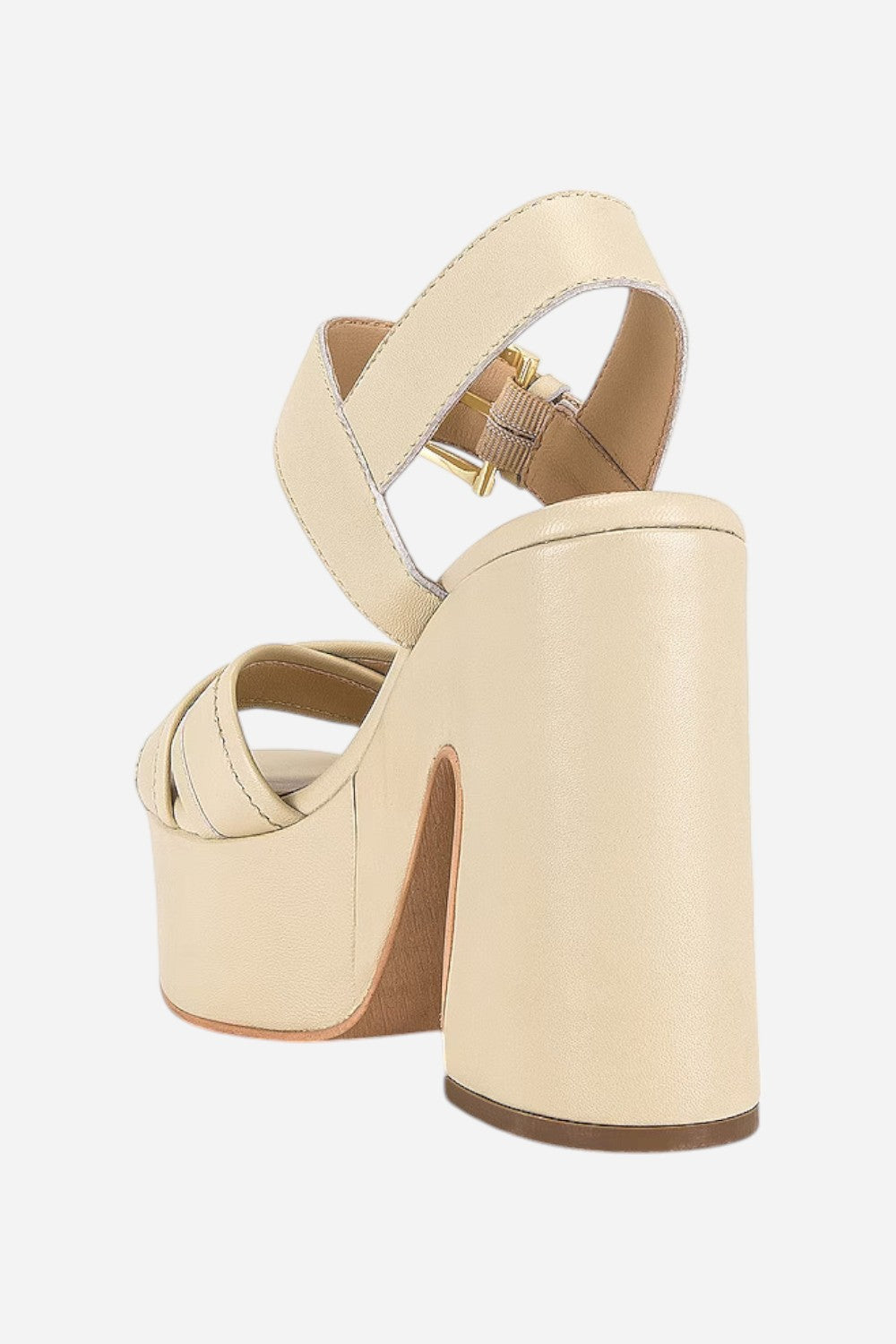 Seychelles Monsoon Platforms in Ivory Leather – CHROME