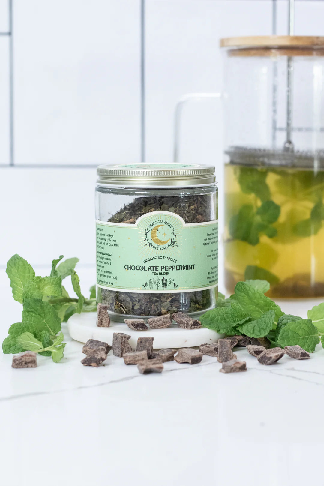 Practical Magic Chocolate Peppermint Tea Jar, 8 oz – CHROME