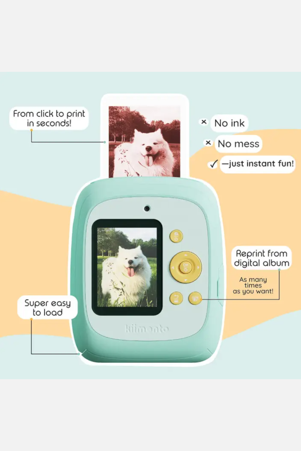 Kidamento Print Pro Camera in Mint – CHROME