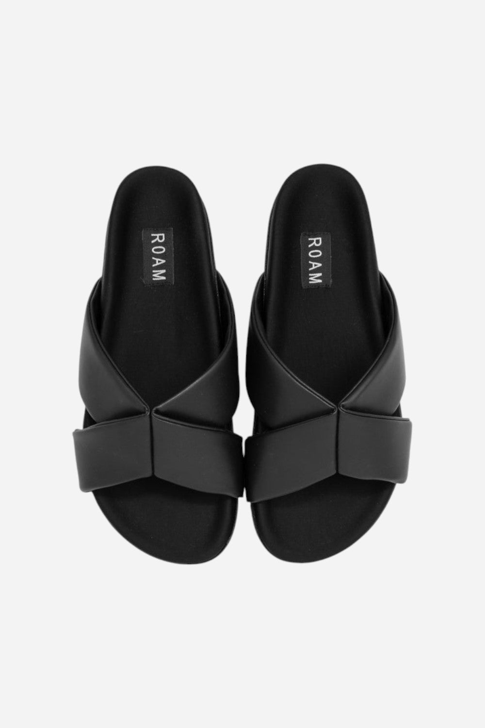 Roam Wing Sandals in Black Vegan Leather – CHROME