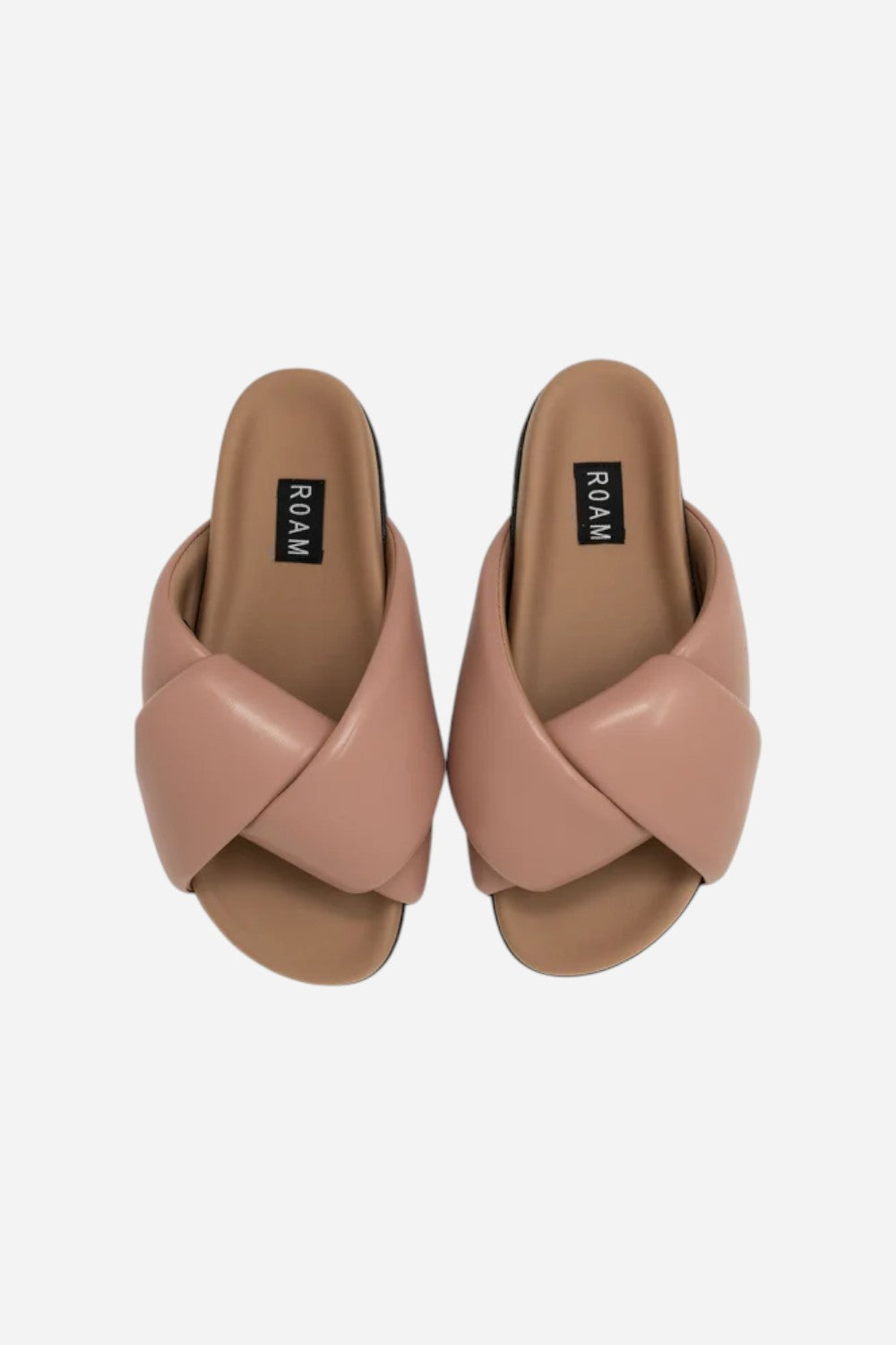 Roam Foldy Puffy Sandals Bloom Vegan Leather – CHROME