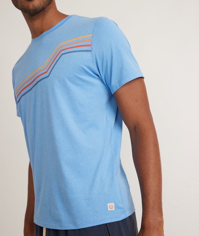 Marine Layer Short Sleeve Sport Crew Graphic Tee in Marina – CHROME