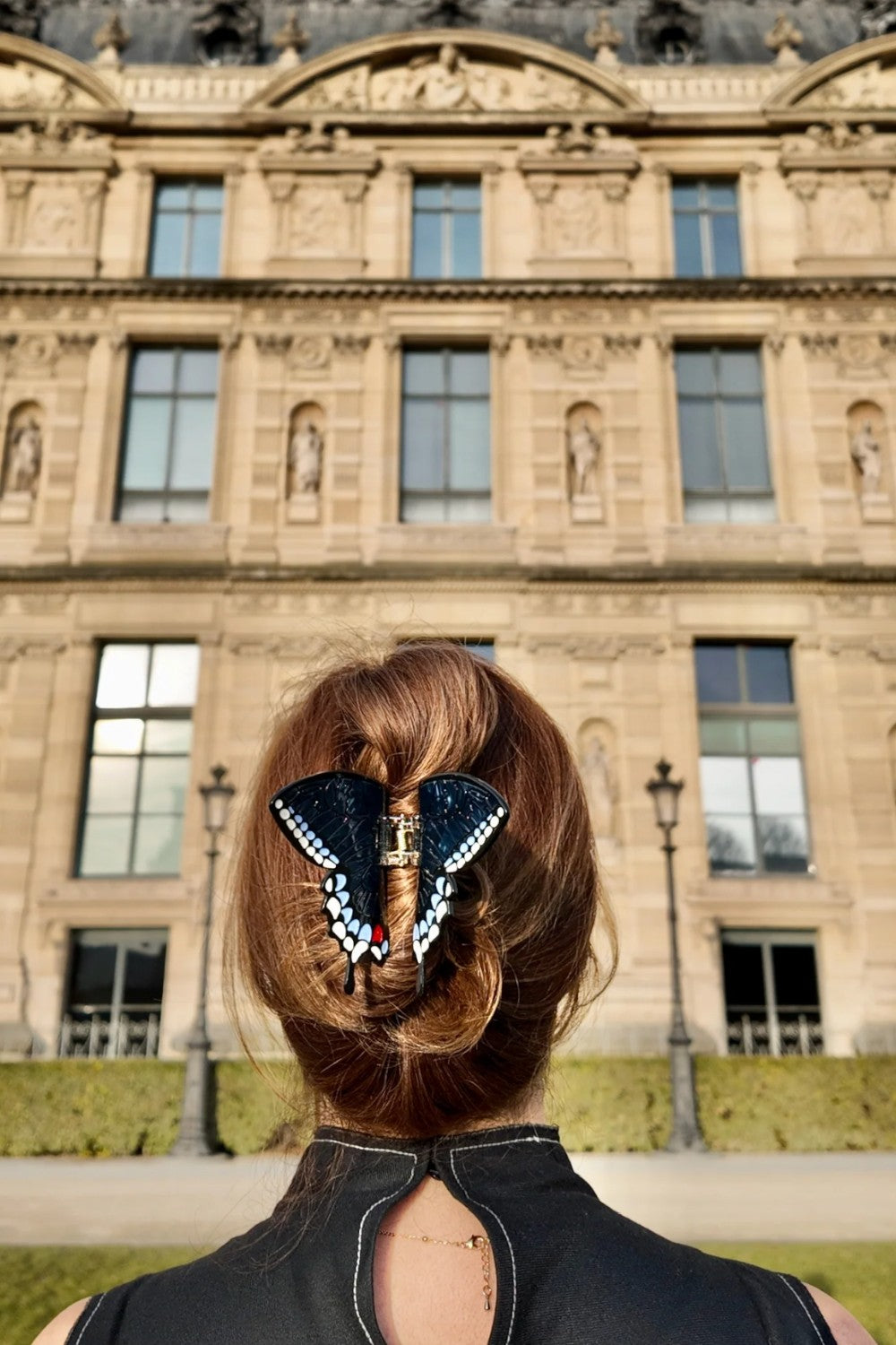 Solar Eclipse Hand-Painted Swallowtail Butterfly Claw Hair Clip | Eco ...