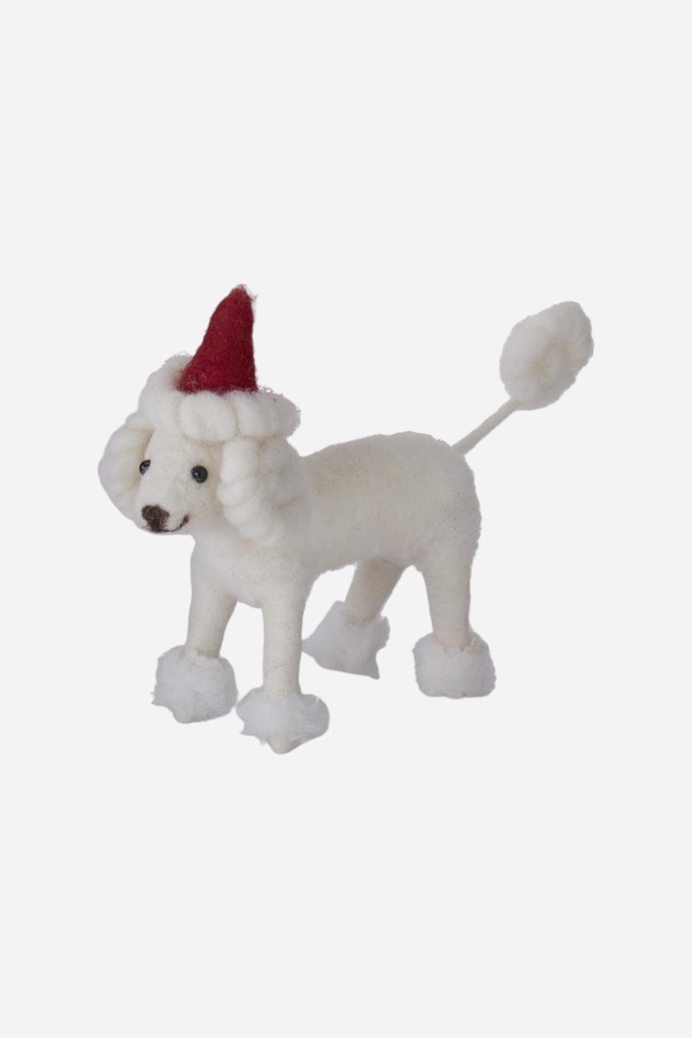 White Wool Dog - Santa Hat – CHROME