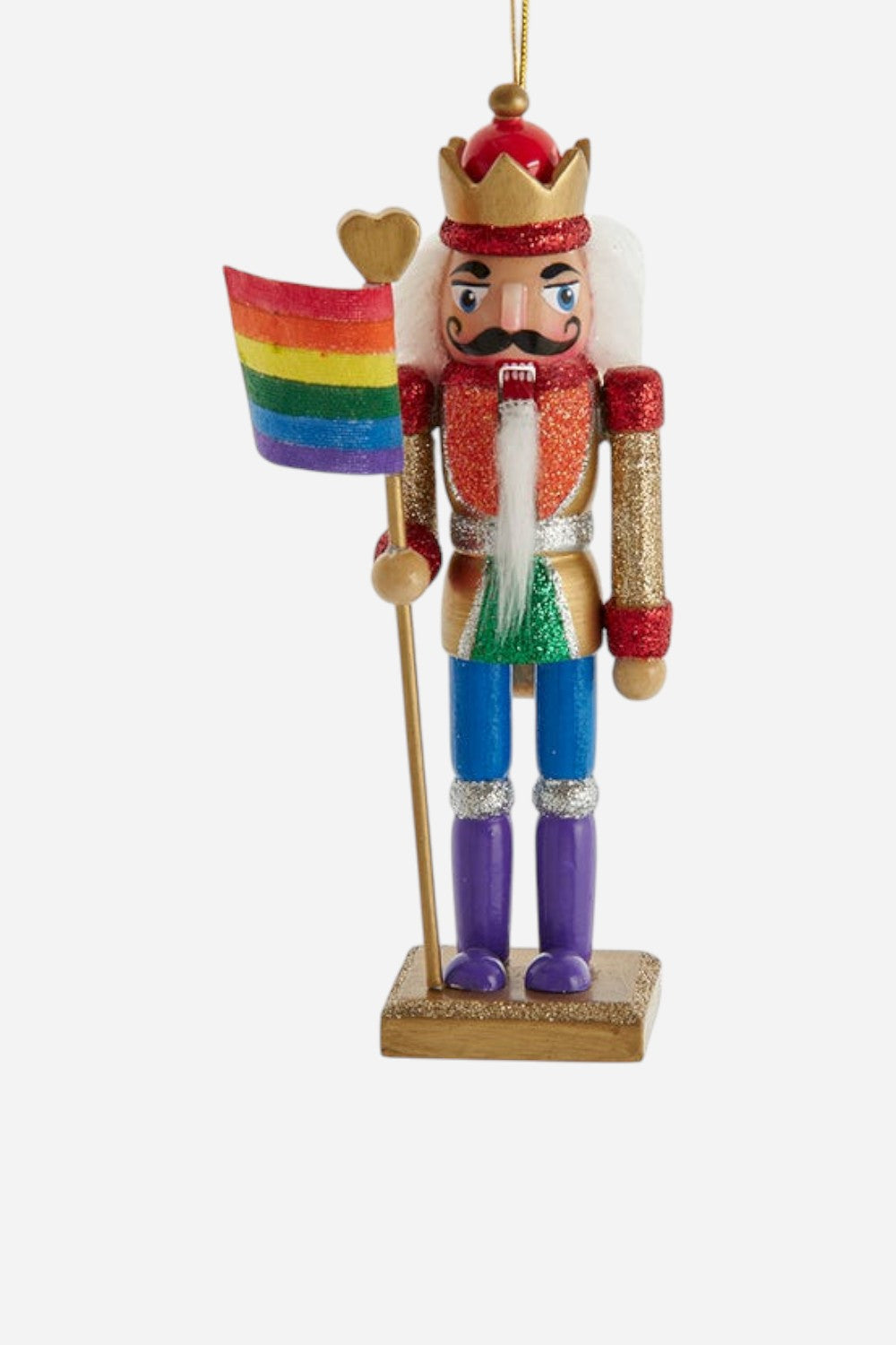Kurt S. Adler Gay Pride Nutcracker Ornament – CHROME