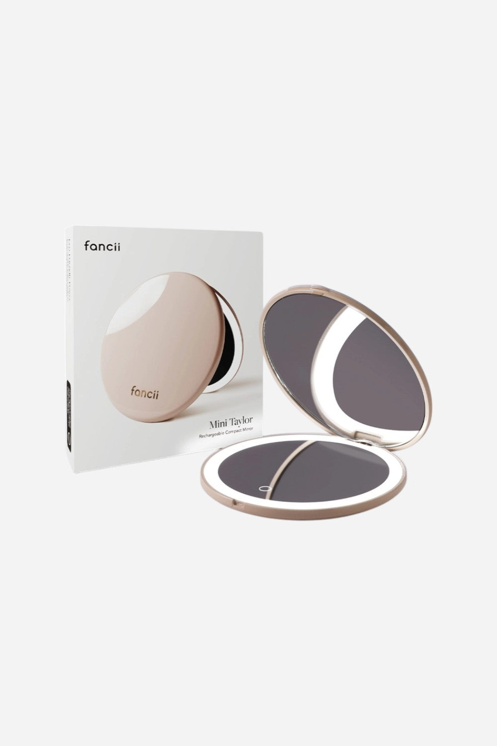 Fancii Mini Taylor LED Compact Mirror – CHROME