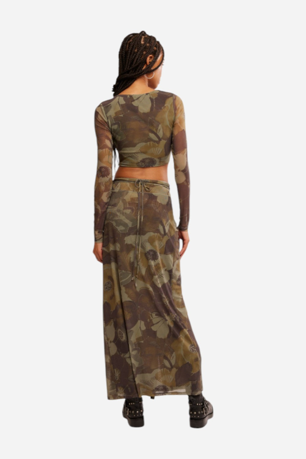 Free People Supernova Set in Army Combo – CHROME