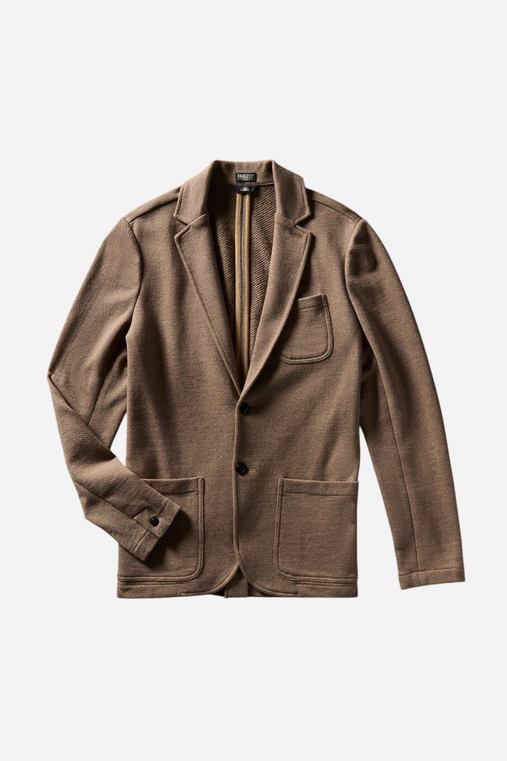 Faherty Inlet Knit Blazer in Walnut Melange – CHROME