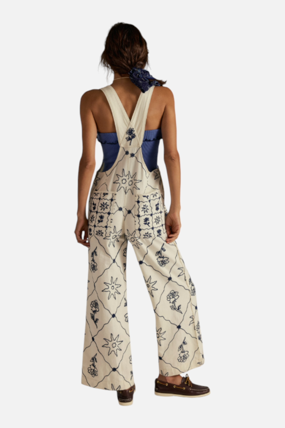 Free People Rising Sun Overall in Solar Ecru – CHROME