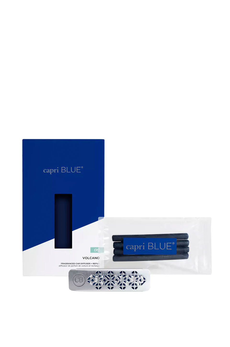 Capri Blue Car Diffuser In Volcano – CHROME