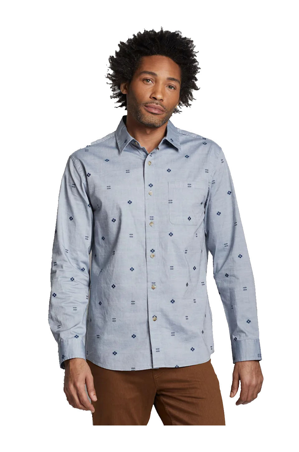 Pendleton Carson Long Sleeve Shirt In Silver Blue – CHROME