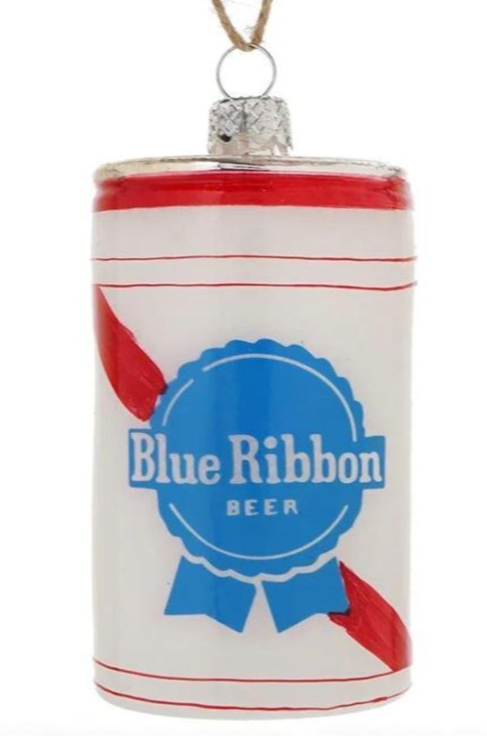 Blue Ribbon Beer Can Ornament – CHROME