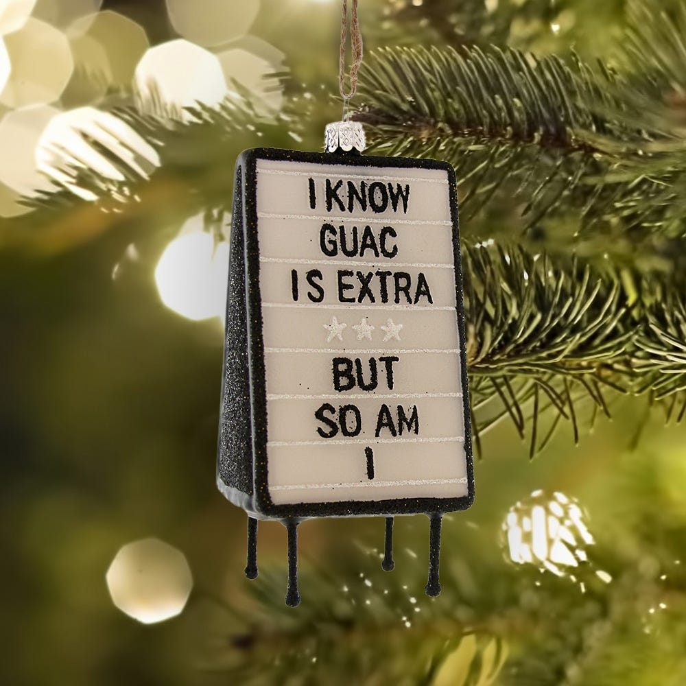 Extra Guac Ornament – CHROME