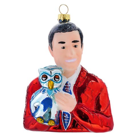 Mr. Rogers Red Ornament – CHROME
