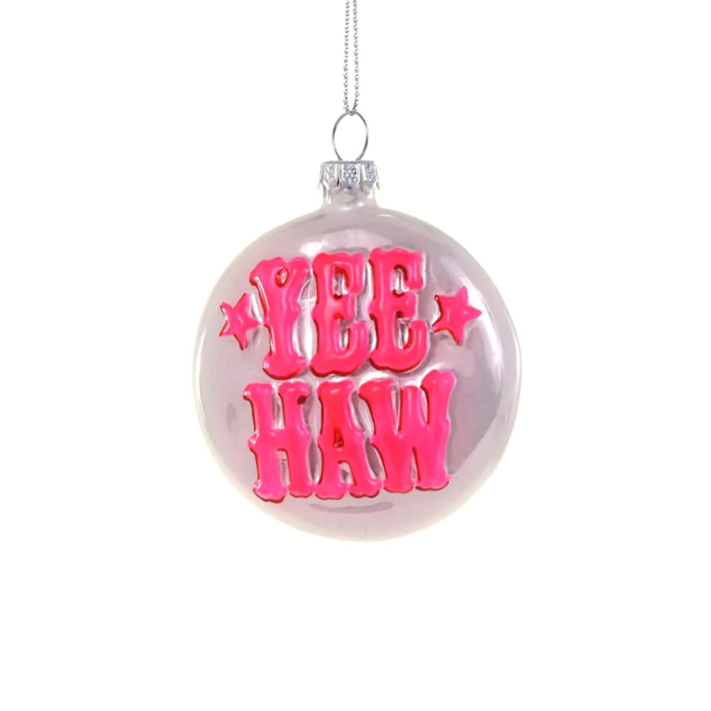 Yee Haw Ornament, Pink – CHROME